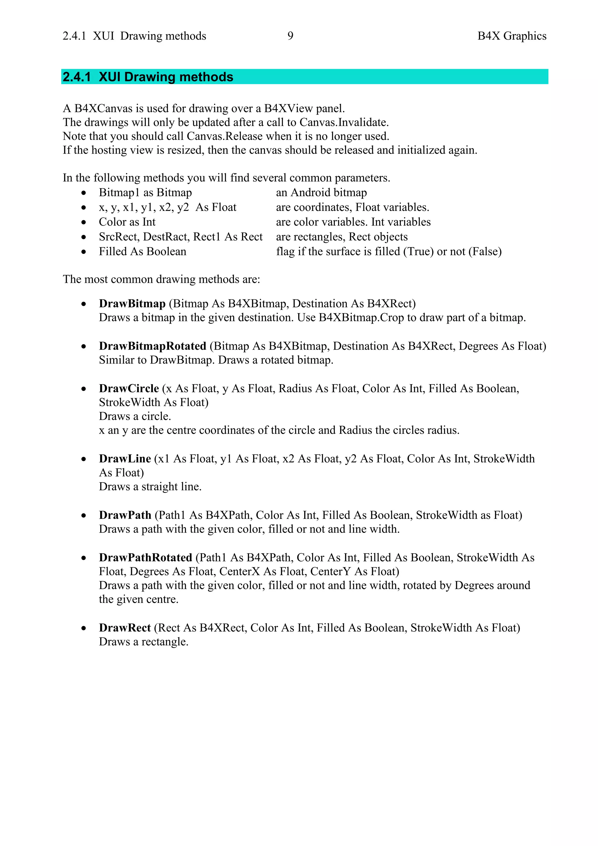 B4X Graphics Programming | PDF