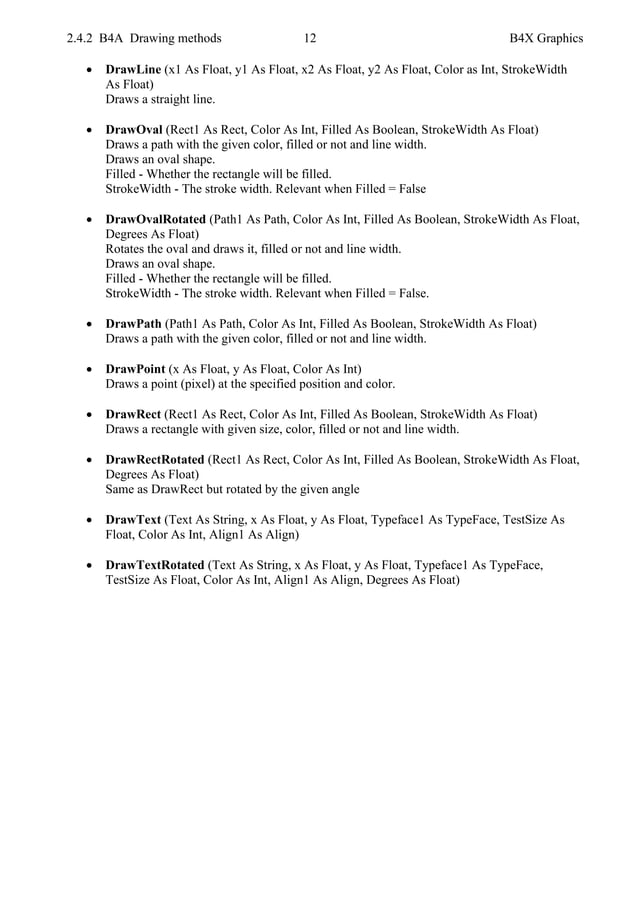B4x Graphics Programming Pdf