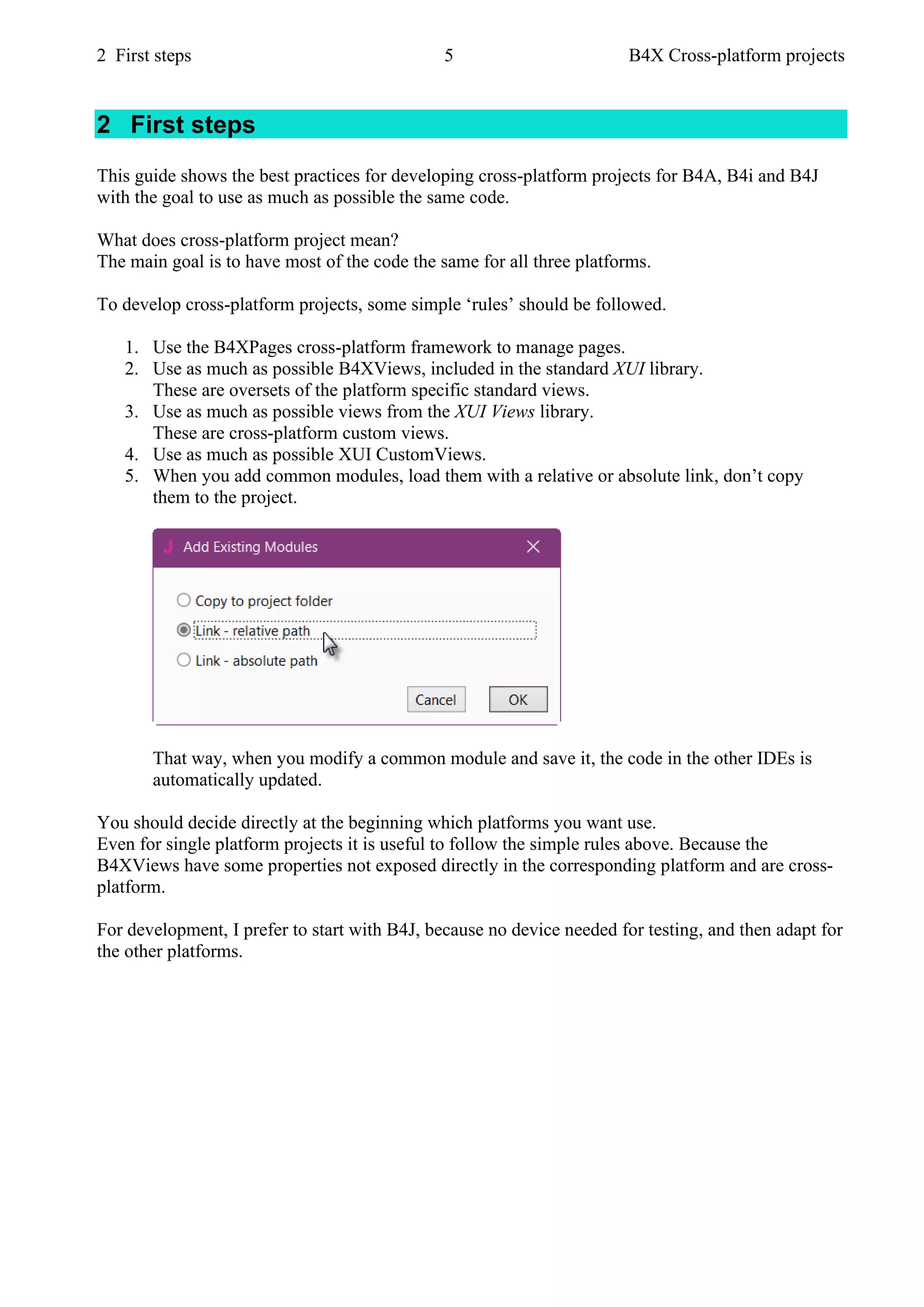 B4XPages - Cross platform development | PDF