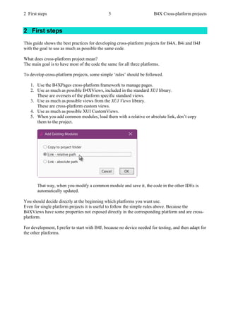 B4XPages - Cross platform development | PDF