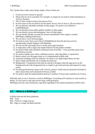 B4XPages - Cross platform development | PDF