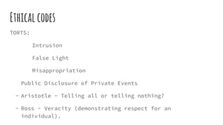 Case study: Media Ethics | PPTX | Social Networking | Internet