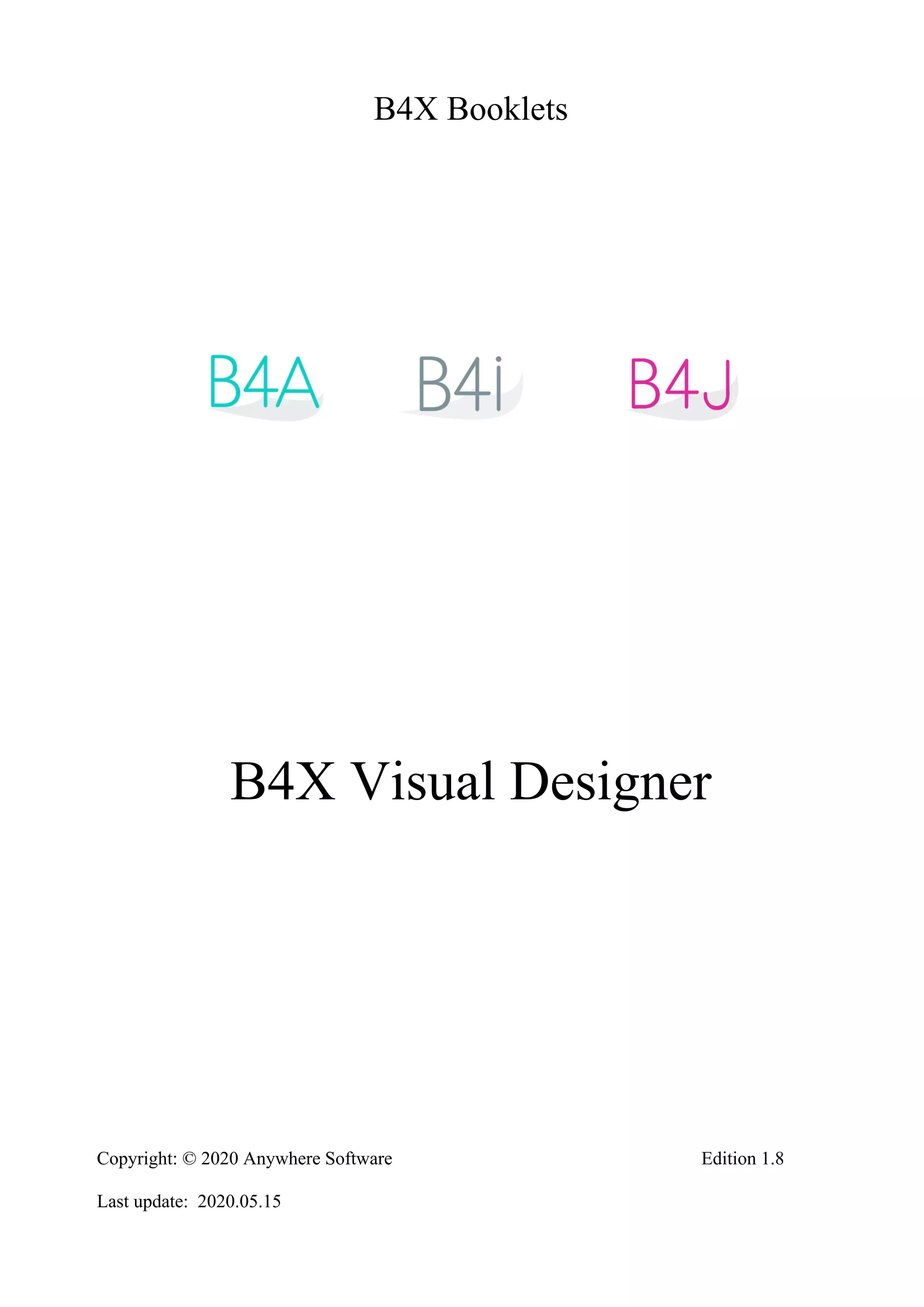 B4x Visual Designer Pdf 