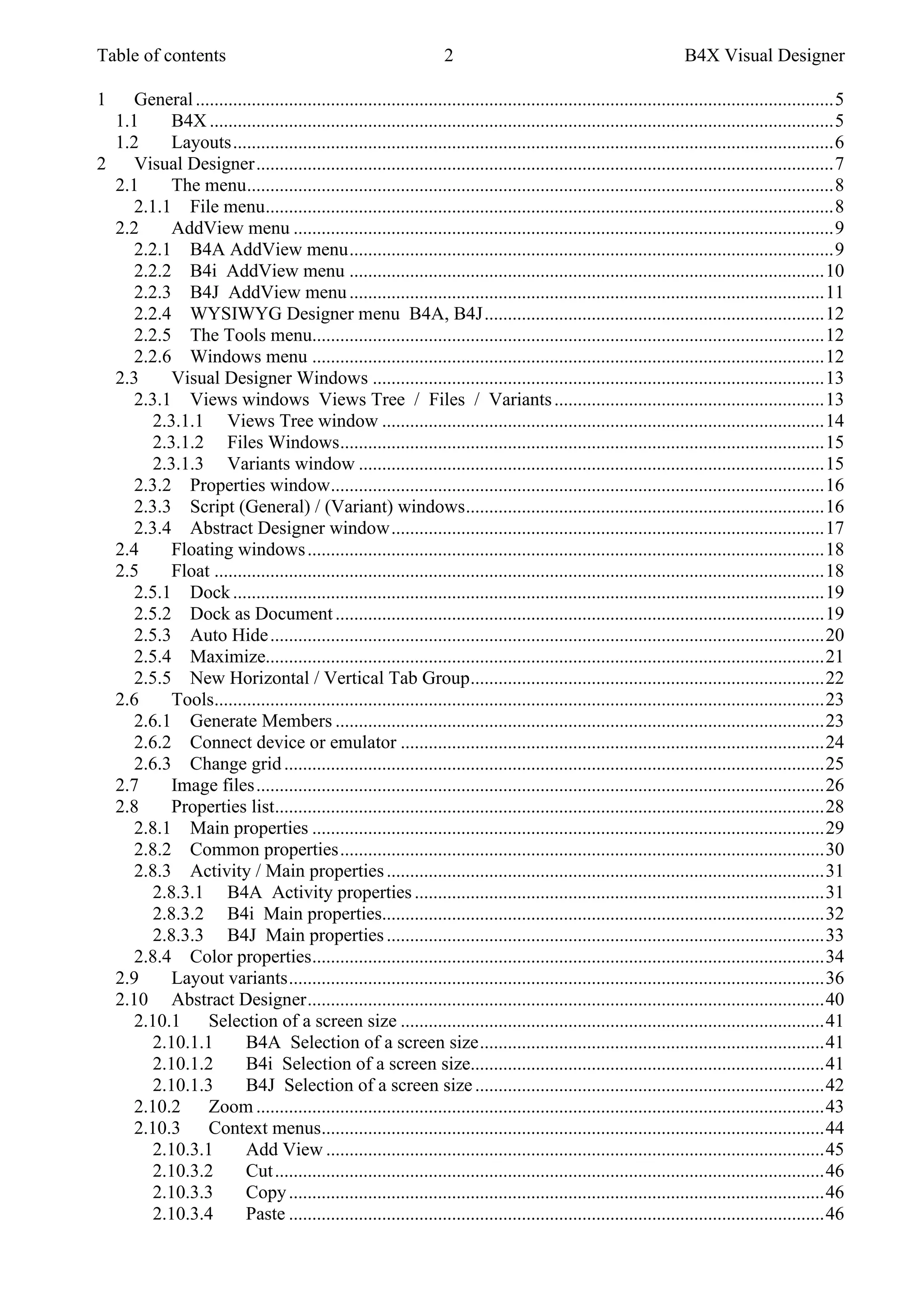 B4X Visual Designer | PDF