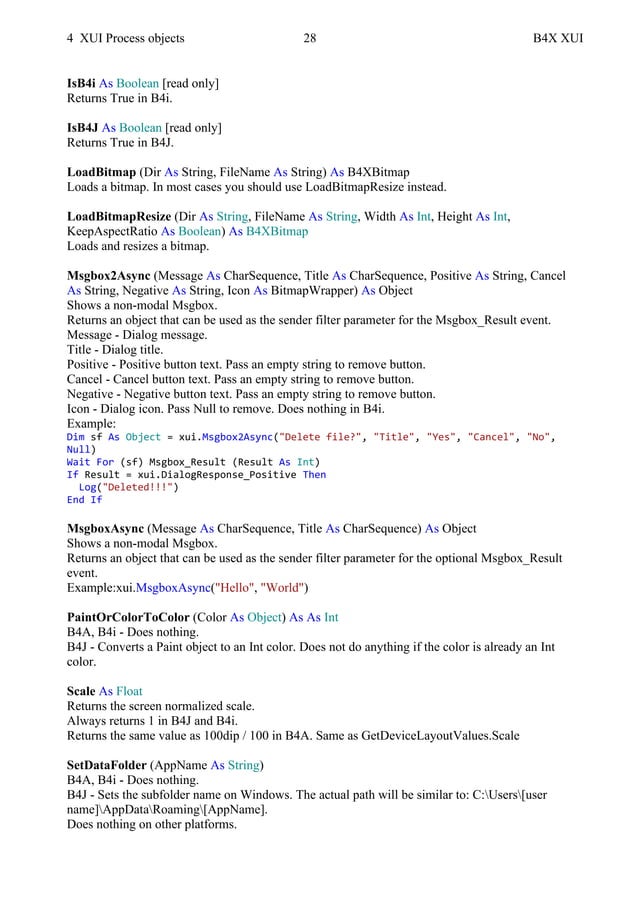 B4x Xui Cross Platform Layer Pdf