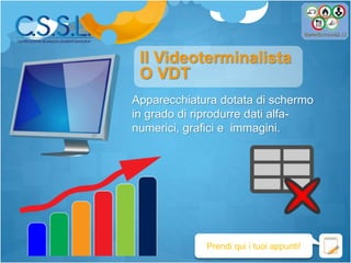 B5 il videoterminale | PPTX