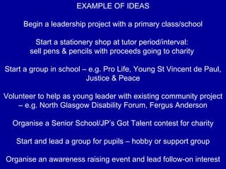 Leadership project ideas | PPT