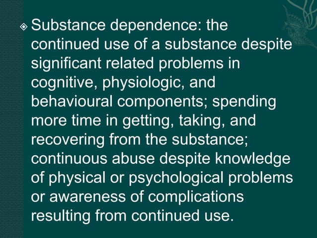 Substance- Related Disorders | PPTX