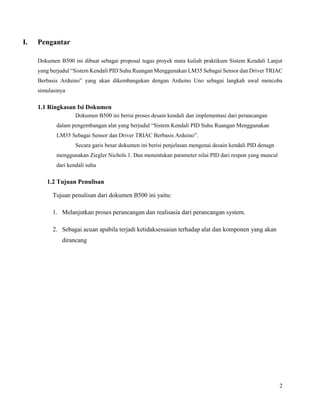 B500 - Sistem Kendali PID Suhu Ruangan Menggunakan LM35 Sebagai Sensor dan Driver Triac berbasis ...