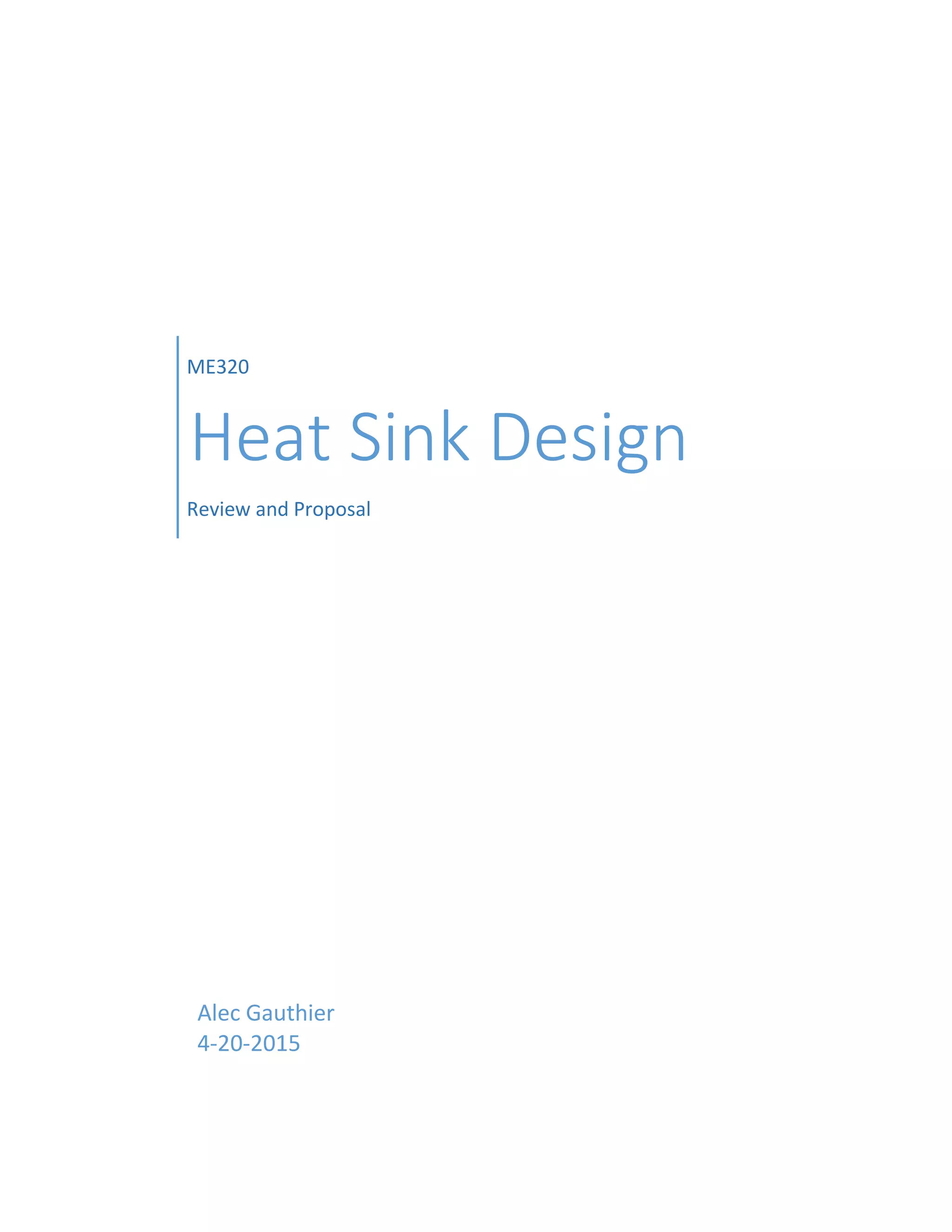 Heat Transfer Project | PDF