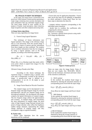 Wavelet Transform based Medical Image Fusion With different fusion ...