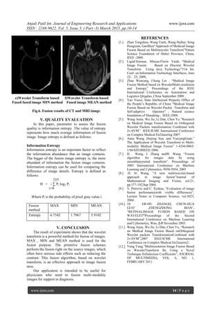 Wavelet Transform based Medical Image Fusion With different fusion methods | PDF | Graphics ...