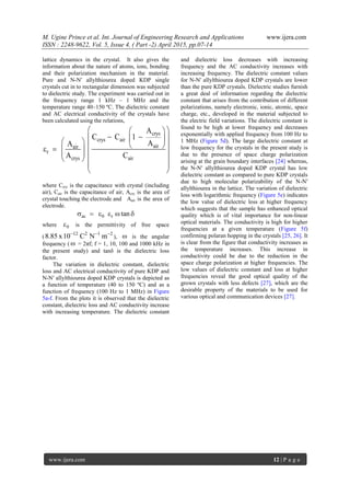 Growth, structural, optical, electrical and SHG studies of N-N ...