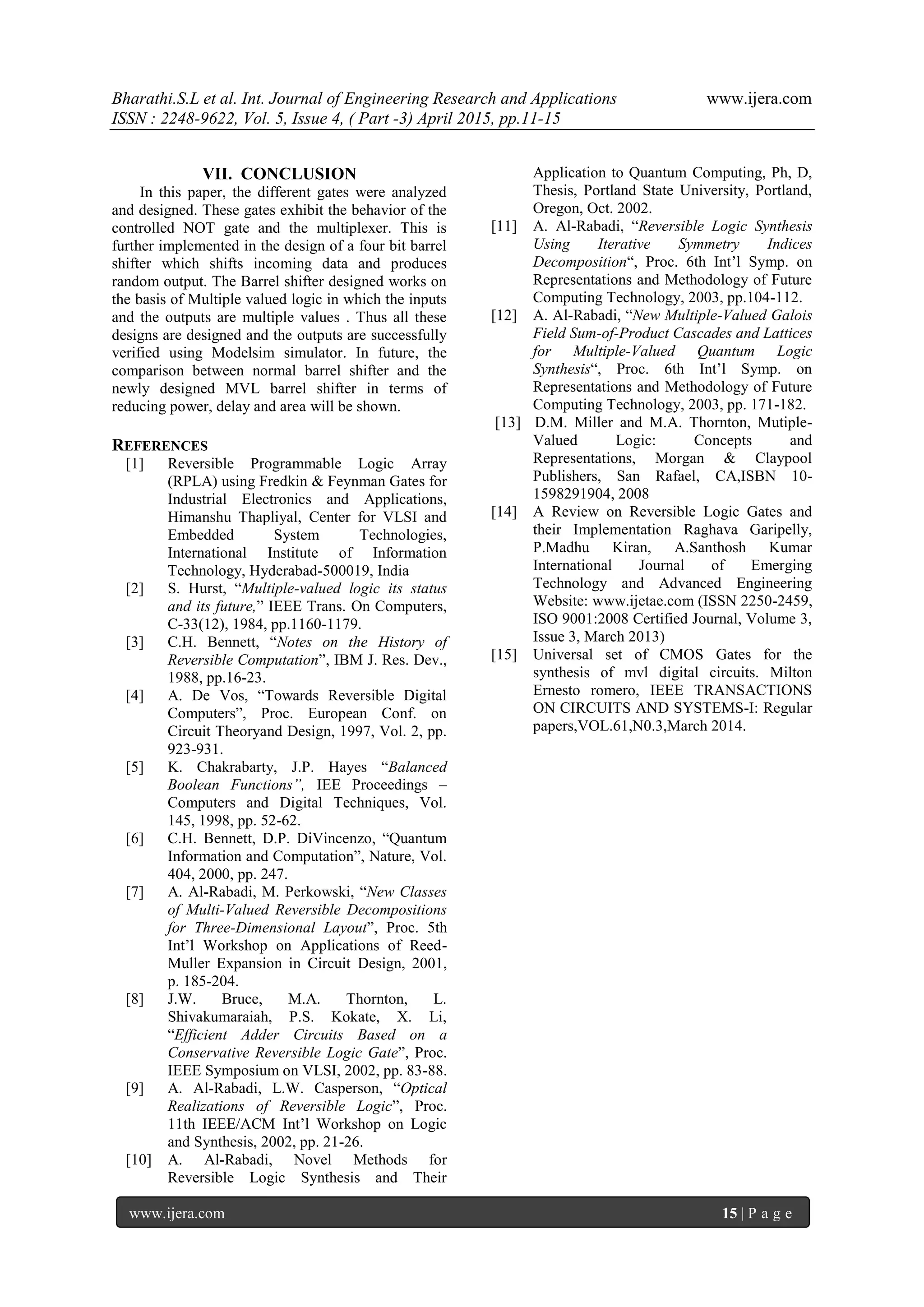 Multiple Valued Logic for Synthesis and Simulation of Digital Circuits | PDF | Programming ...