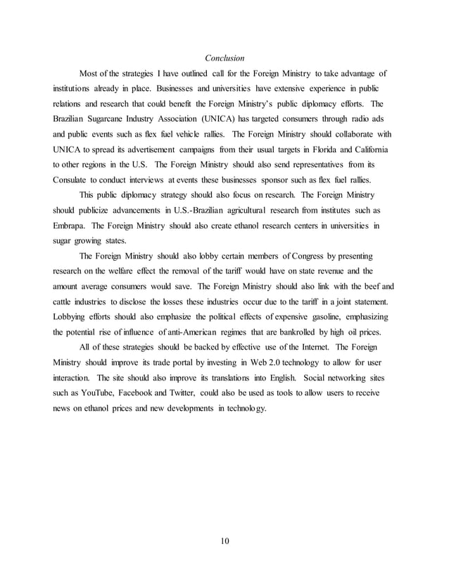 Bracey, DJuan - MSTI Research Analyst Portfolio (Ethanol tariff ...