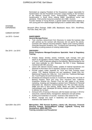Gail Gibson - Formatted CV.DOC