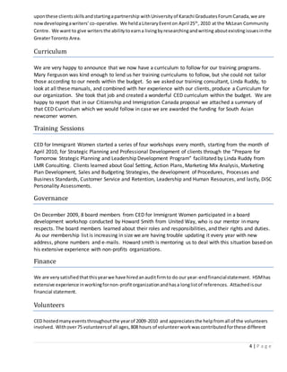 Annual Report | DOCX | Non-Profit Organizations | Industries