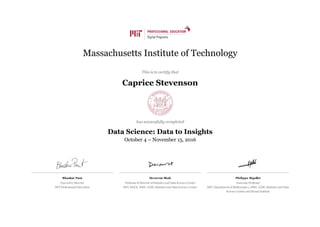MITProfessionalX DSx Certificate _ MIT Professional Education Digital ...