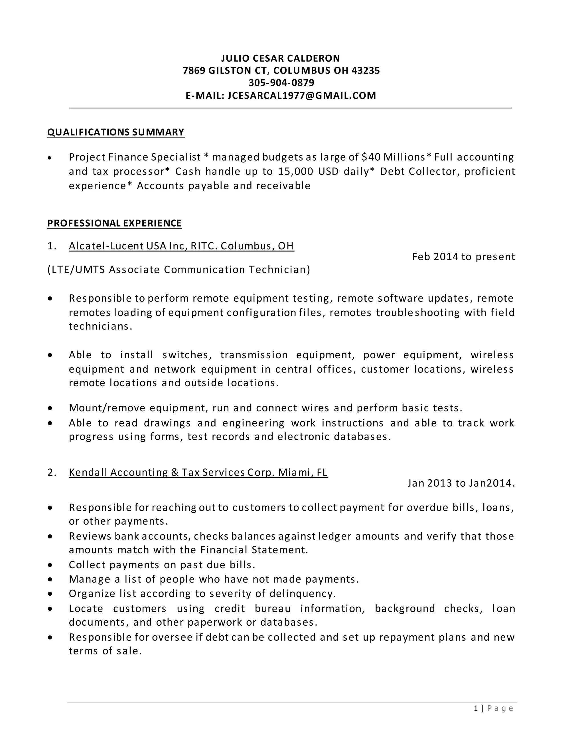 JC Resume Updated Aug2015 | PDF