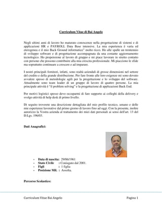 Angelo_Bai_Curriculum | PDF
