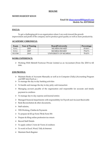 KHAN MOHAMMAD MAROOF | PDF