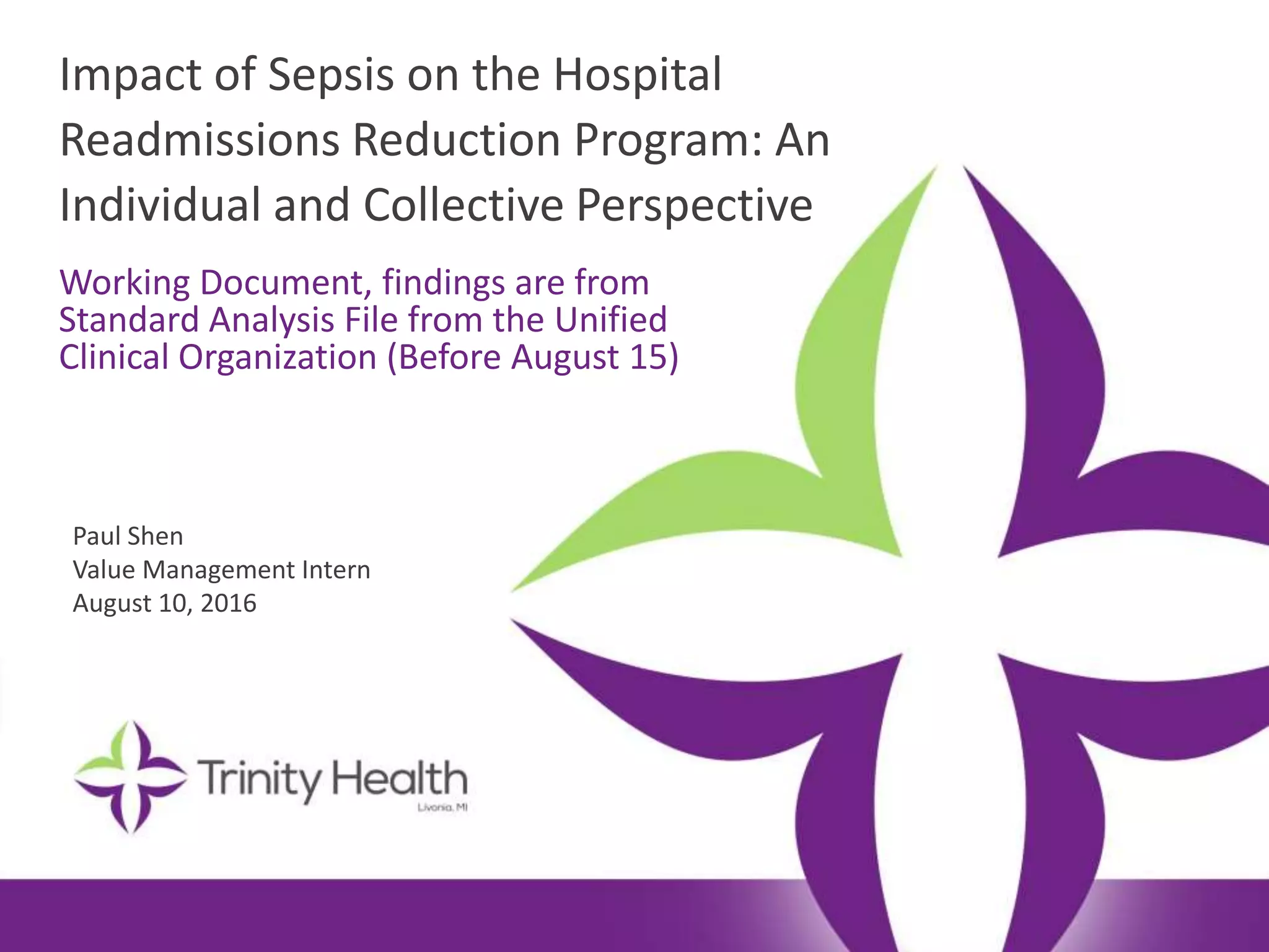 Sepsis and HRRP | PPT