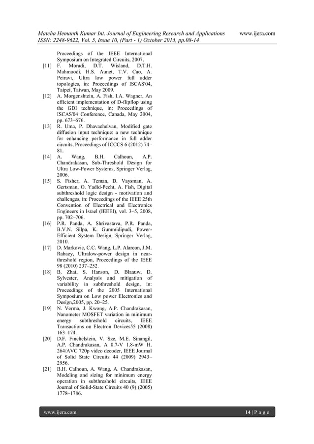 A Low power and area efficient CLA adder design using Full swing GDI ...