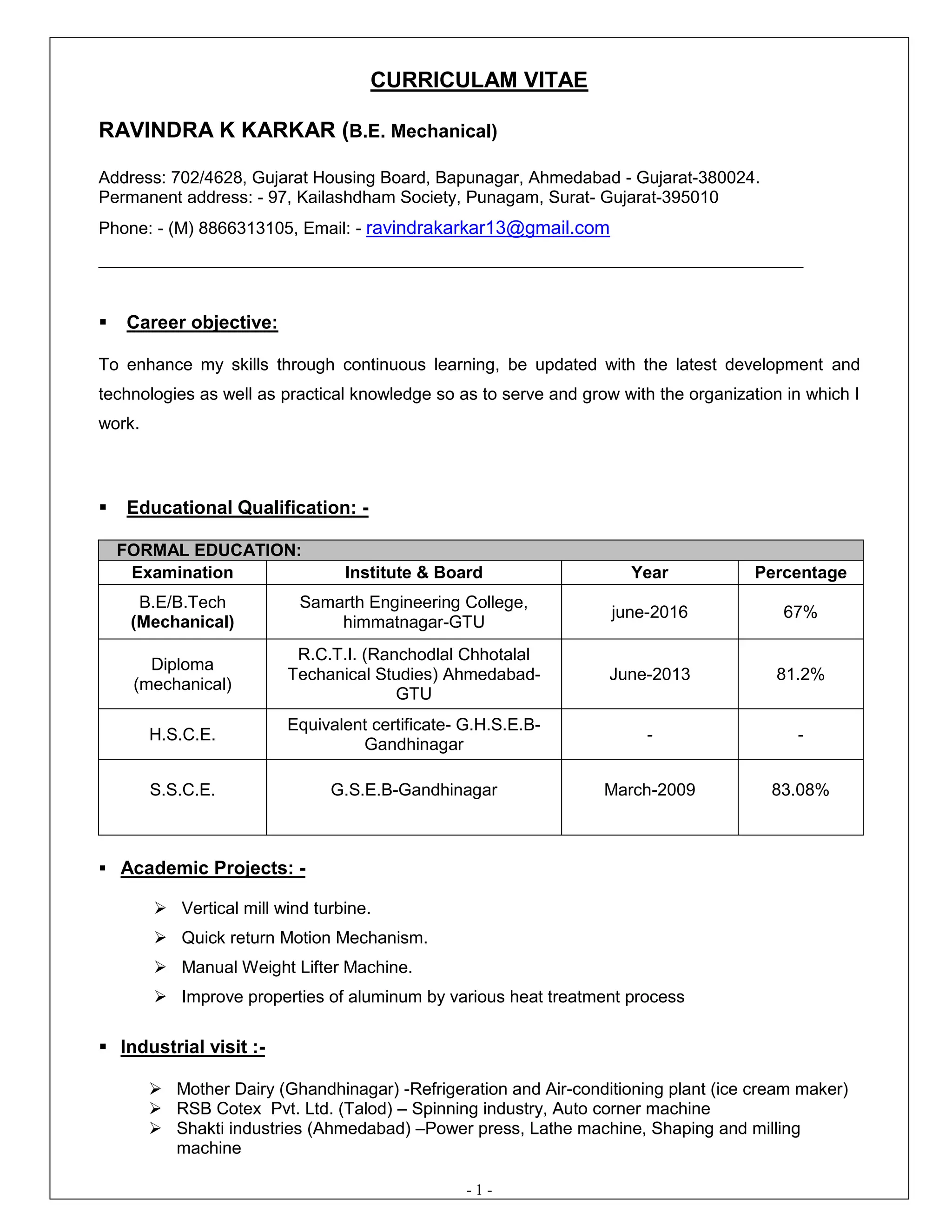 my resume-table | PDF