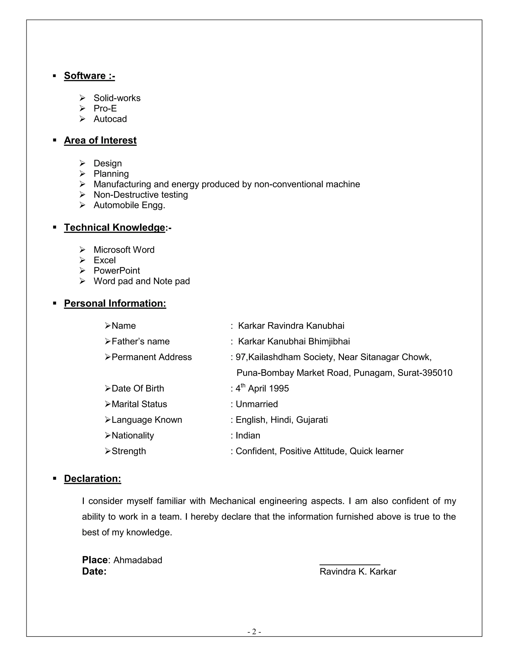 my resume-table | PDF
