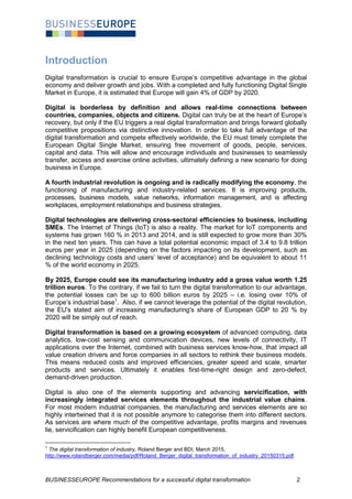 151218 Final BUSINESSEUROPE Recommendations for a digital ...