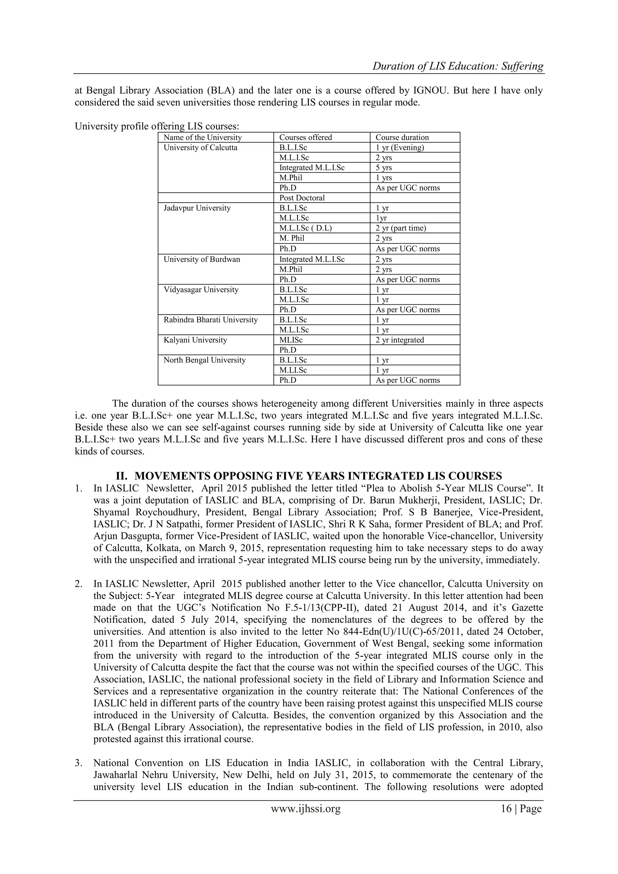 Duration of LIS Education: Suffering | PDF | Postgraduate Education | College Education