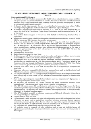 Duration of LIS Education: Suffering | PDF | Postgraduate Education ...