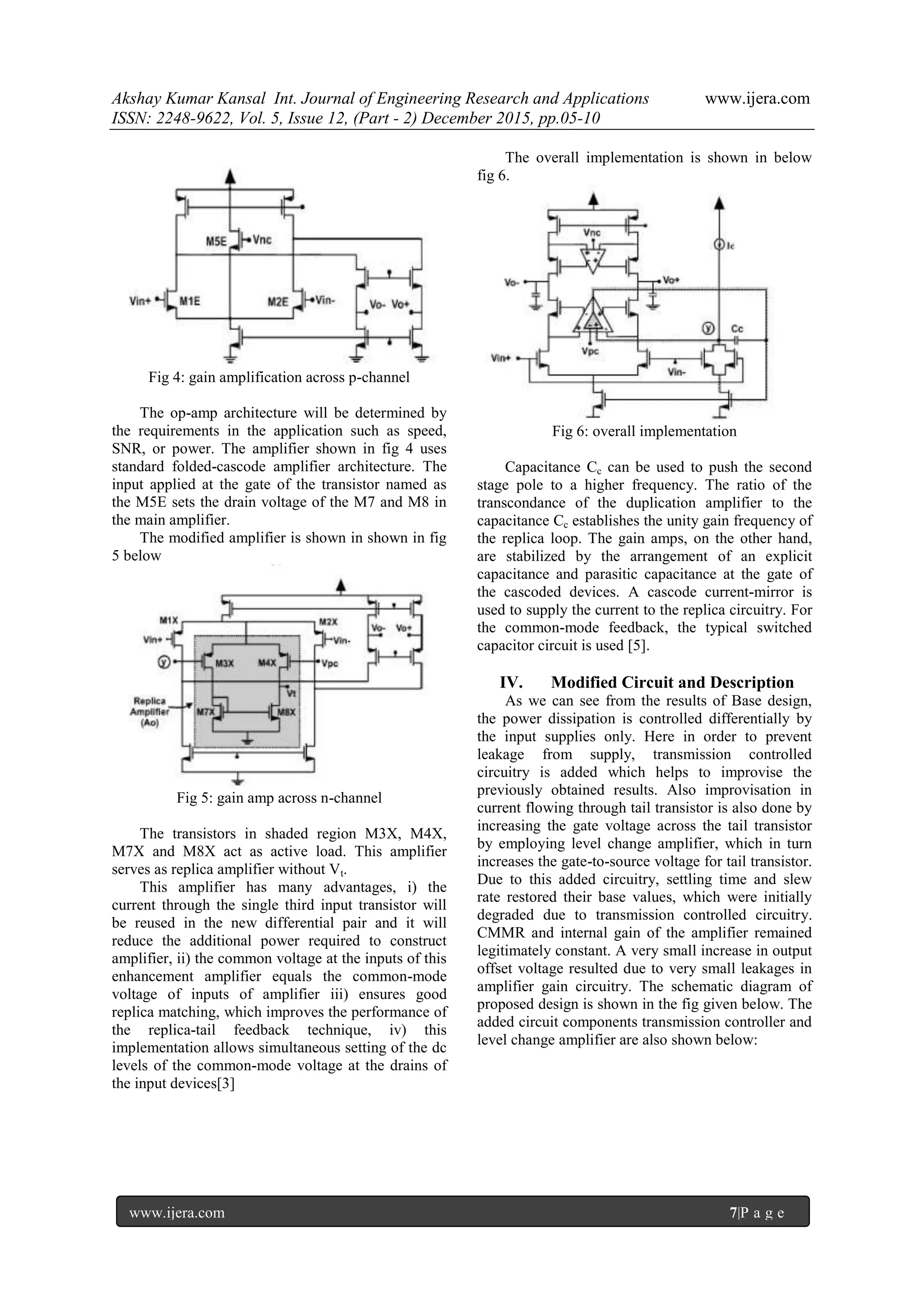 Low Power and Fast Transient High Swing CMOS Telescopic Operational Amplifier | PDF