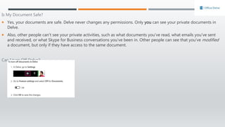 Office 365 DELVE V1 | PPTX