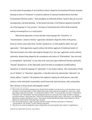 Lewis-- Logo-Paideia--MWAAR 2014 | PDF