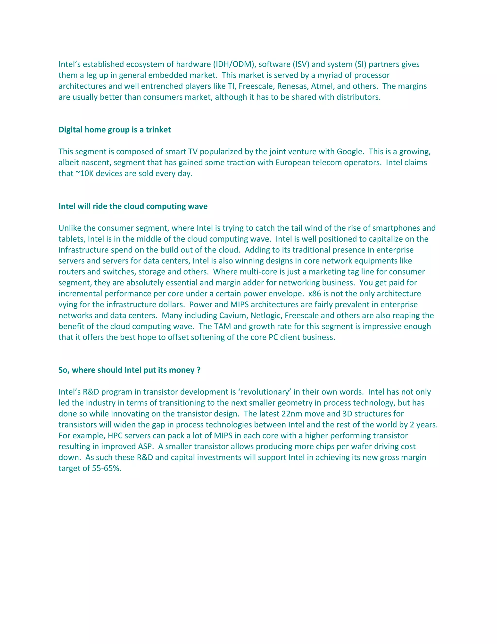 Intel Research Note | PDF