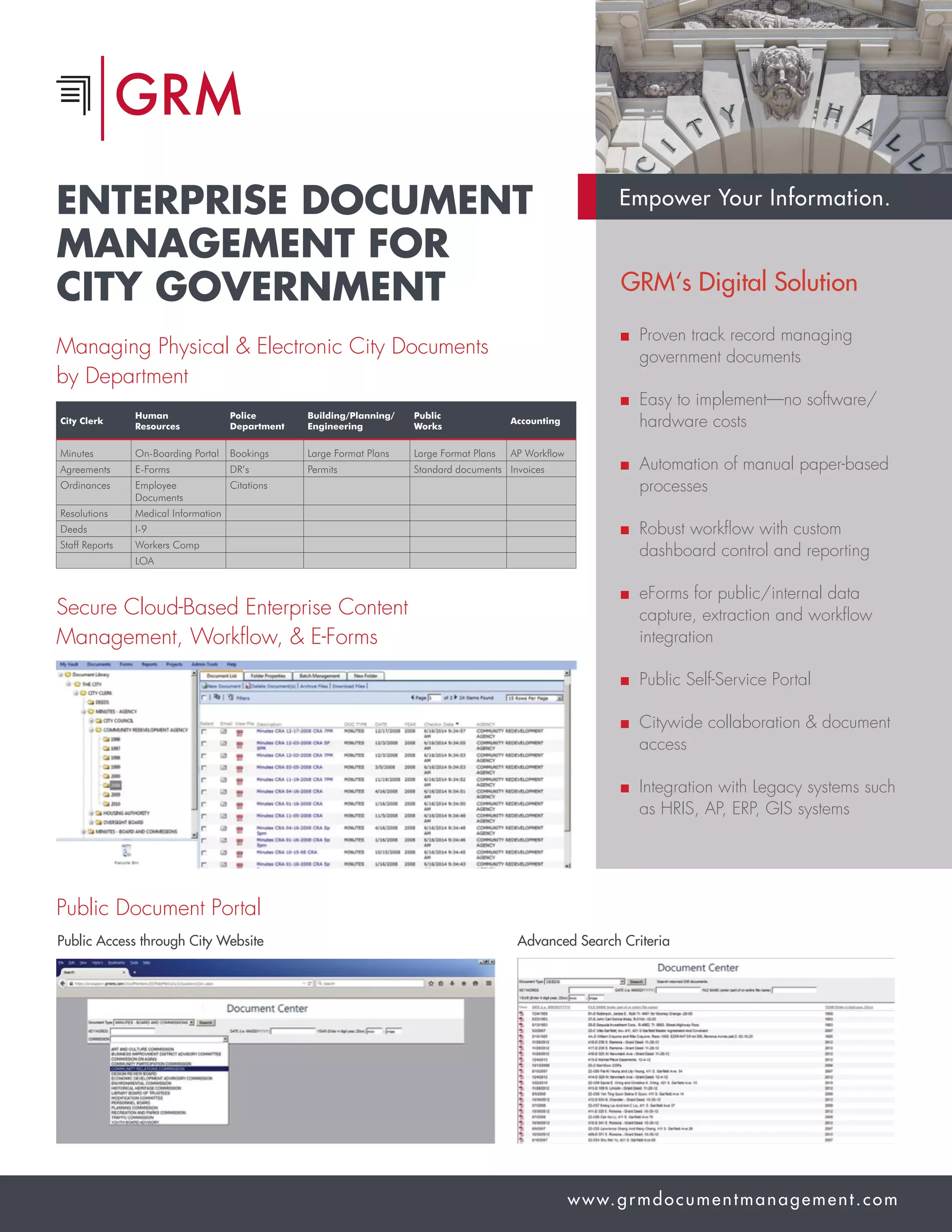 GRM EDM for Government | PDF