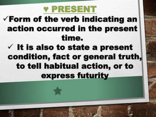 Tenses of Verb | PPT