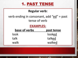 Tenses of Verb | PPTX
