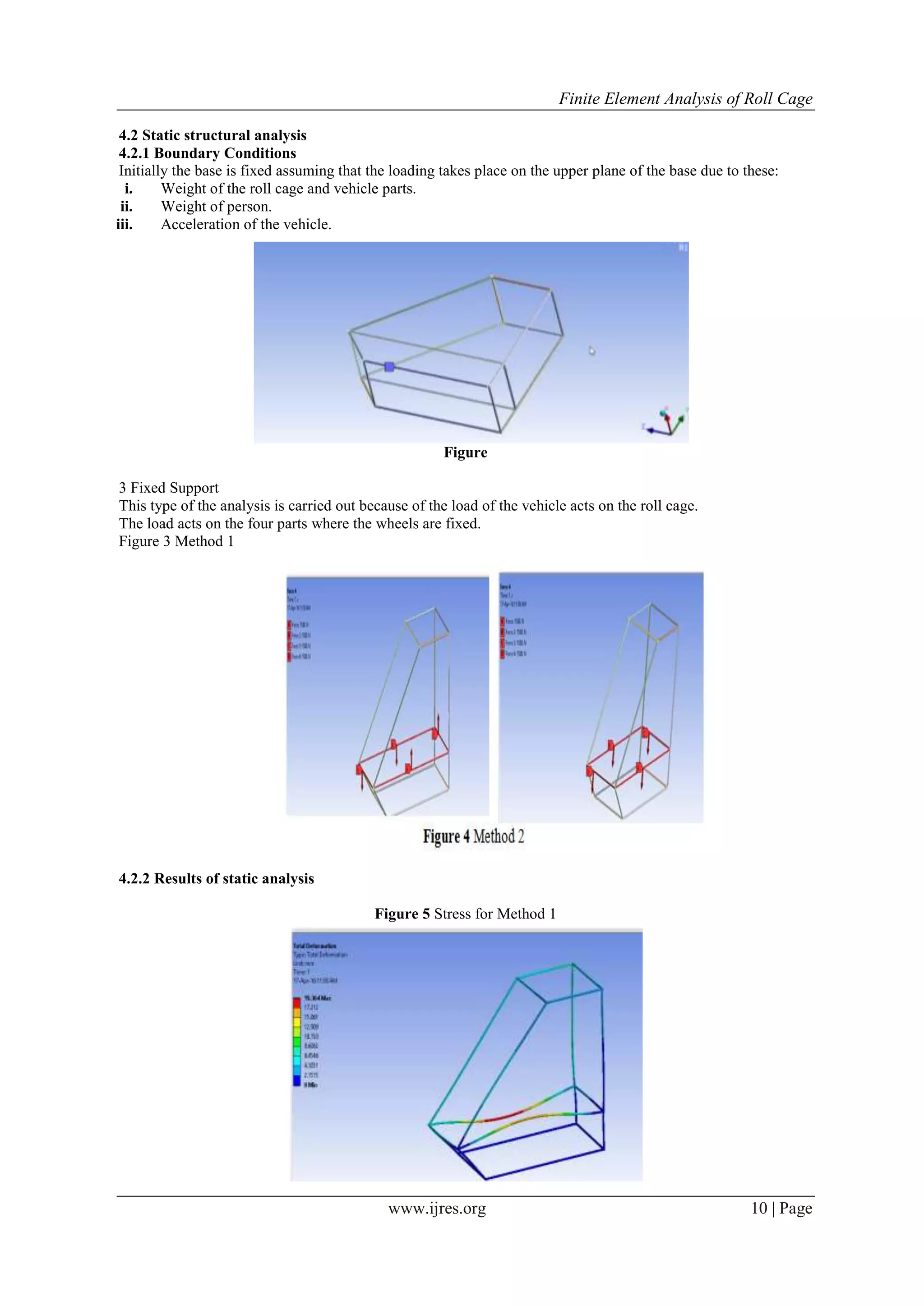 Finite Element Analysis of Roll Cage | PDF