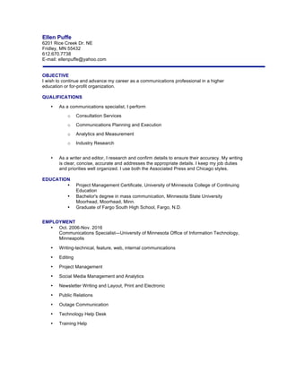 Ellen Puffe-Resume | PDF