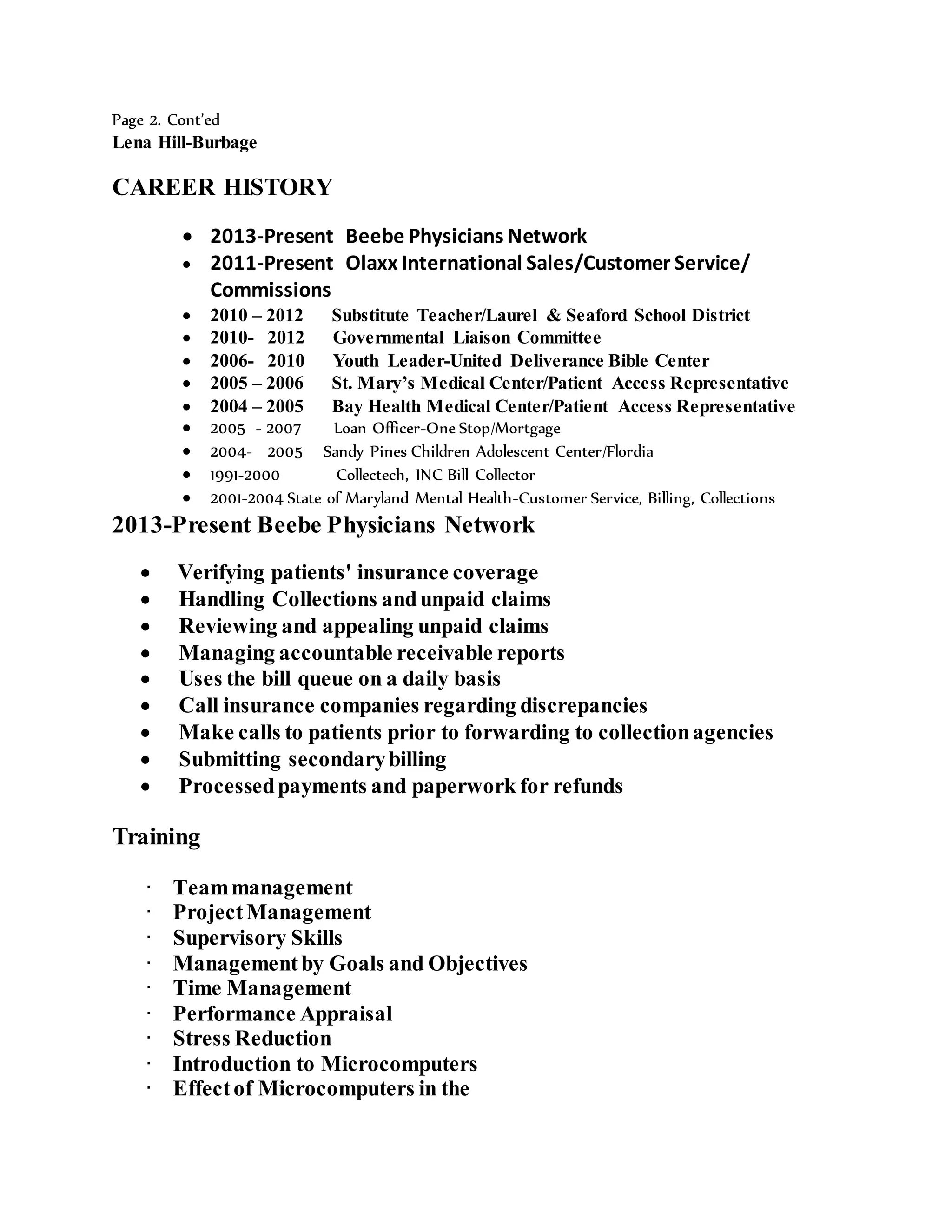 Lena Resume 7 | PDF
