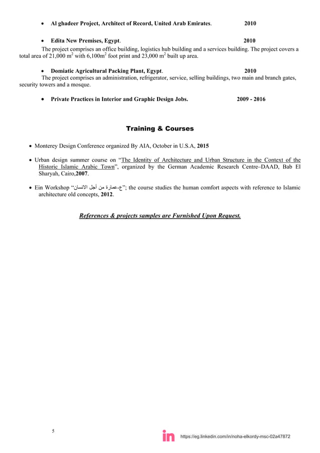 NOHA ALI MAHMOUD EL KORDY CV | PDF | Professional School | Postgraduate Education