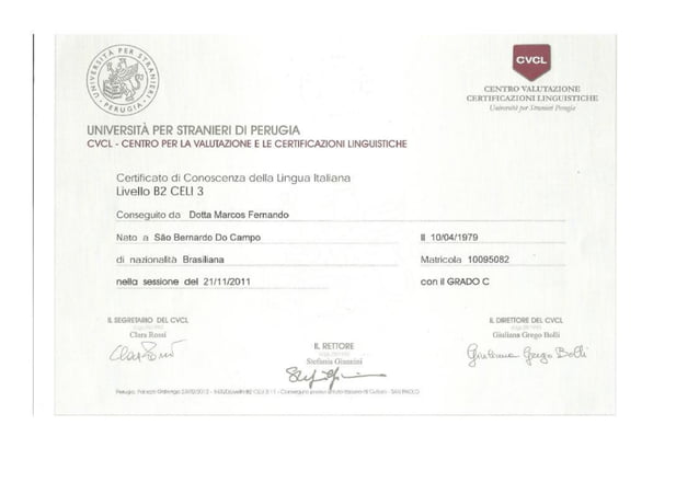 Italian Certificate - CELI 3 - Level B2 | PDF