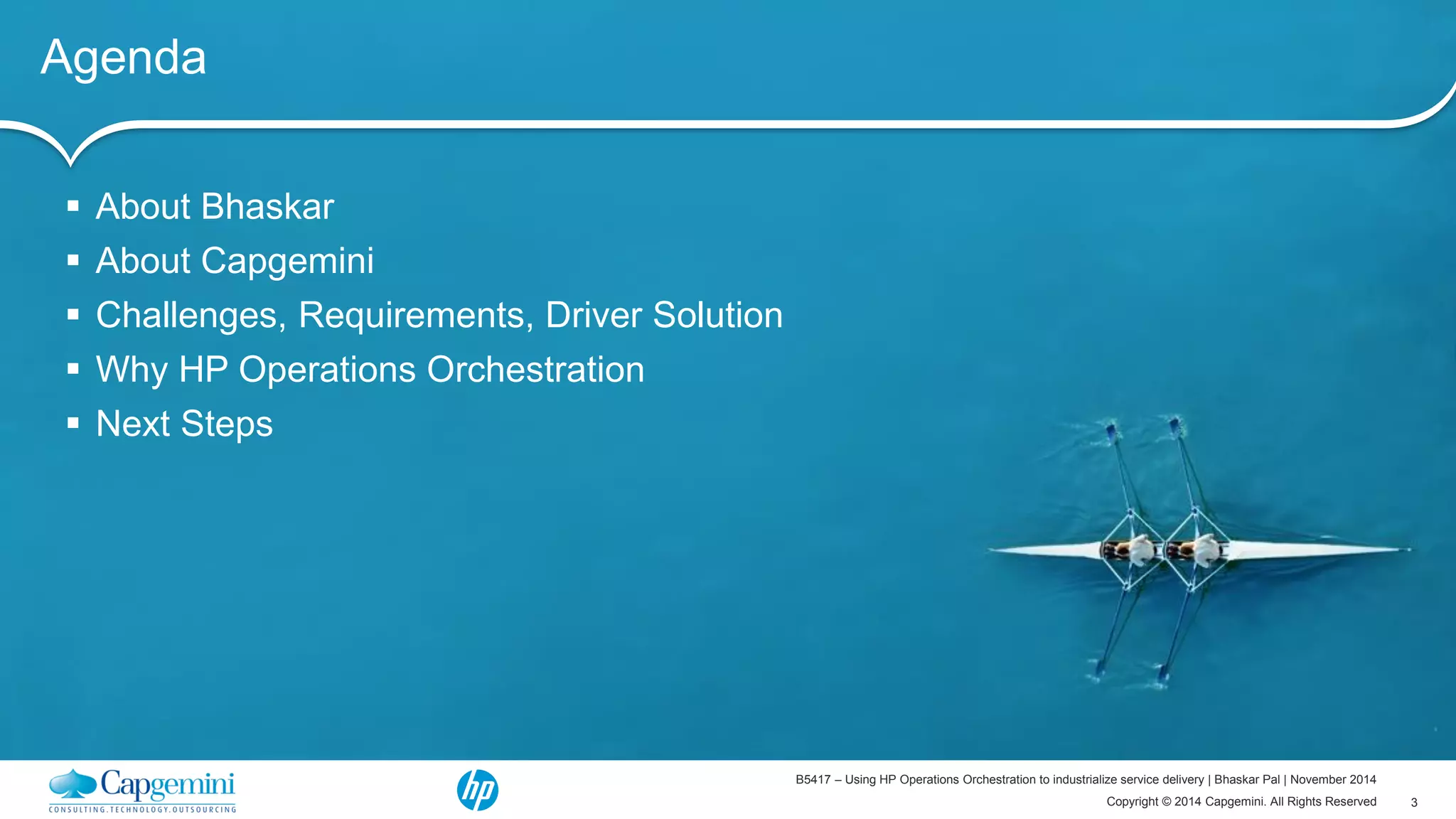 Using HP Operations Orchestration to Industrialize Service Delivery | PPT