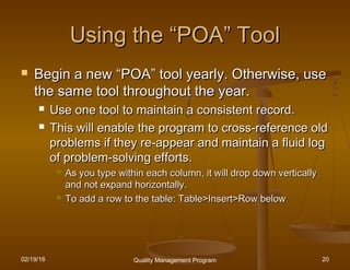 Plan of Action Training 7.11 | Business and Finance