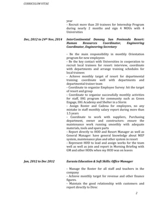 CV of Lisa | PDF