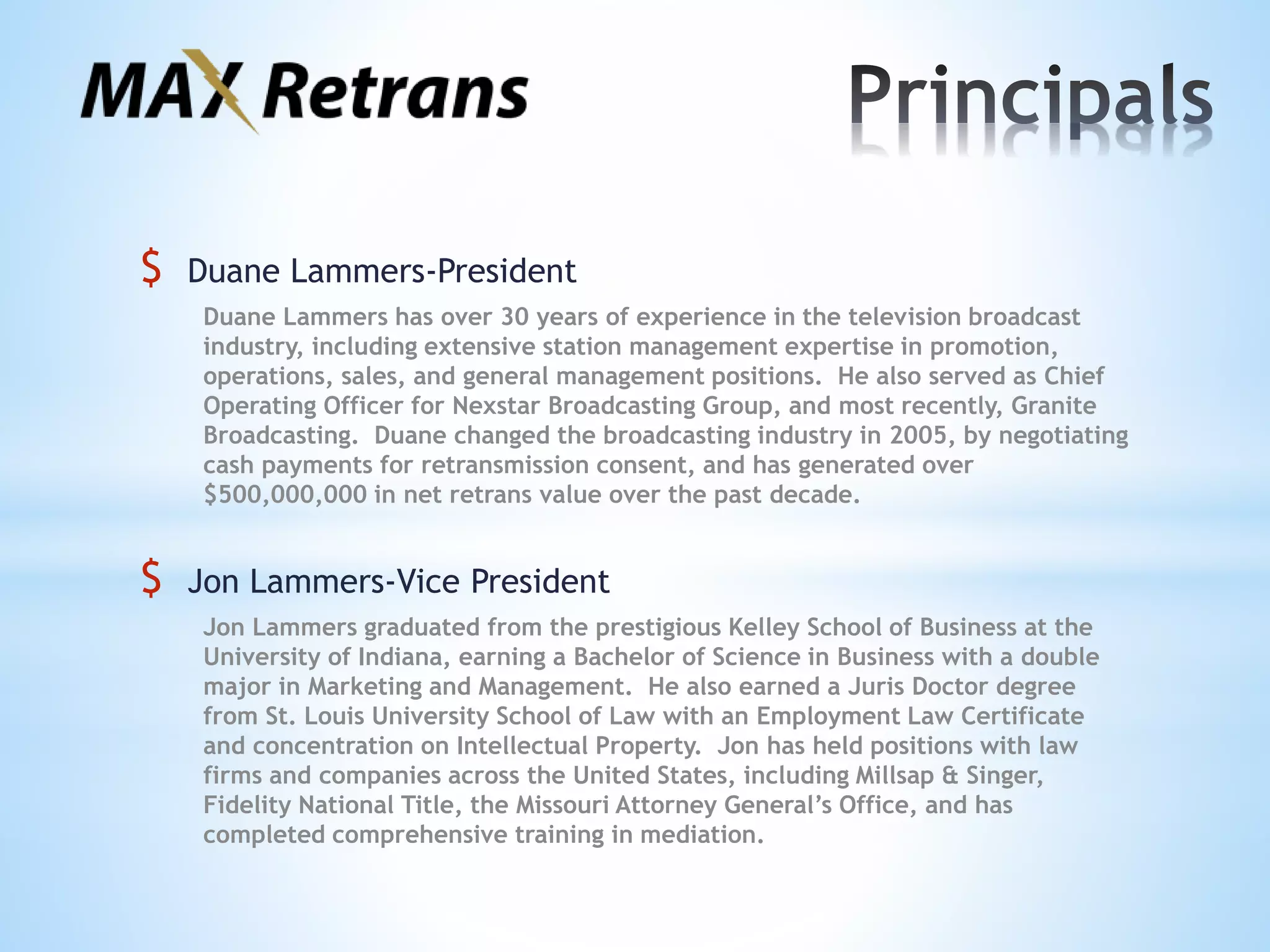 MAX Retrans | PPTX