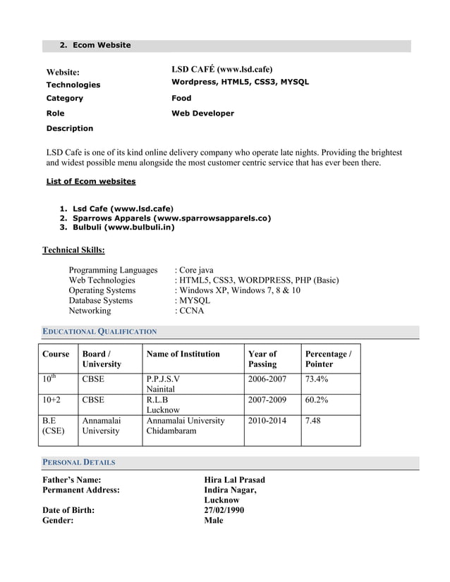 Rohit Kumar_Web Developer_CV | PDF