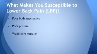 Transverse Abdominis Activation and its Role in Preventing Lower Back ...